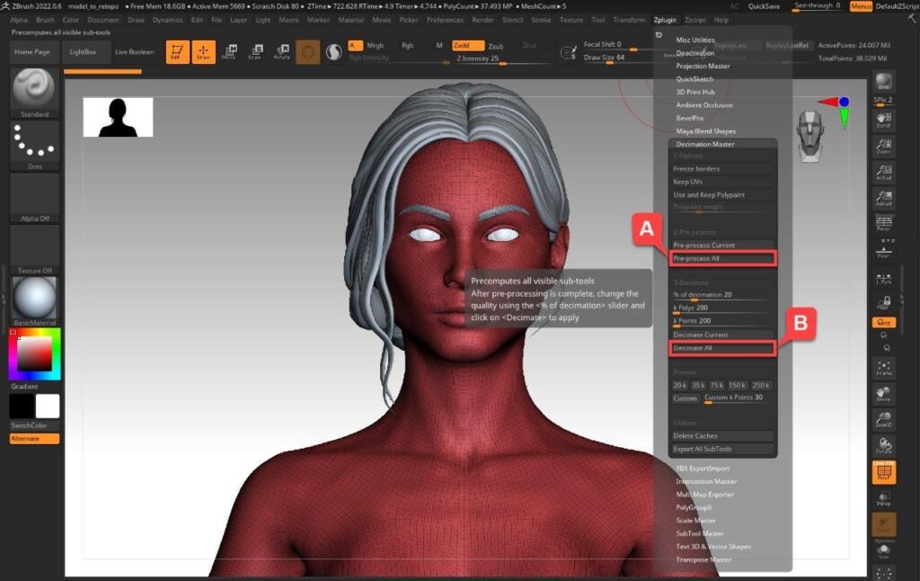 Retopology in Maya from ZBrush - HandyTales - 3DLands