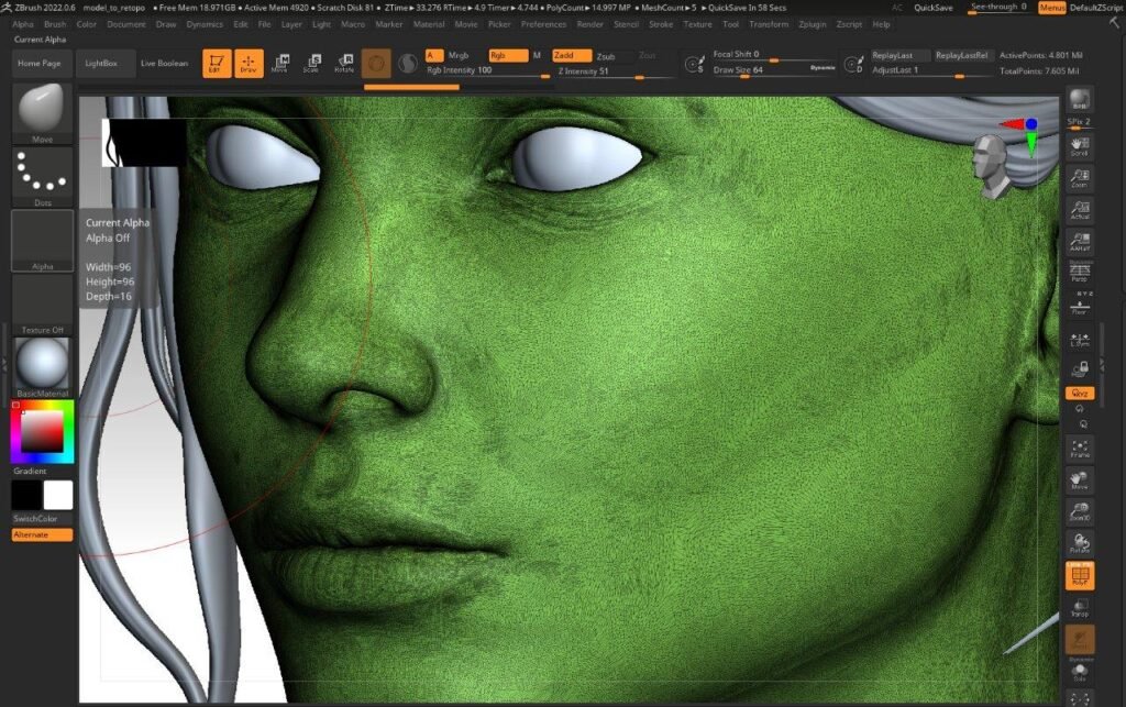 Retopology in Maya from ZBrush - HandyTales - 3DLands