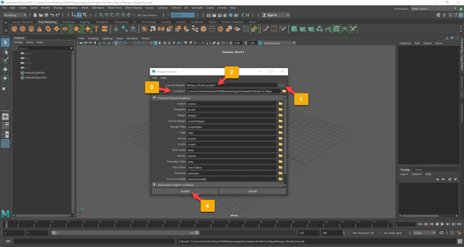 Retopology in Maya from ZBrush - HandyTales - 3DLands