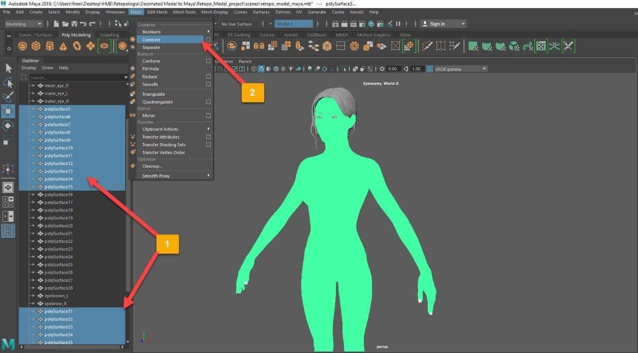 Retopology in Maya from ZBrush - HandyTales - 3DLands